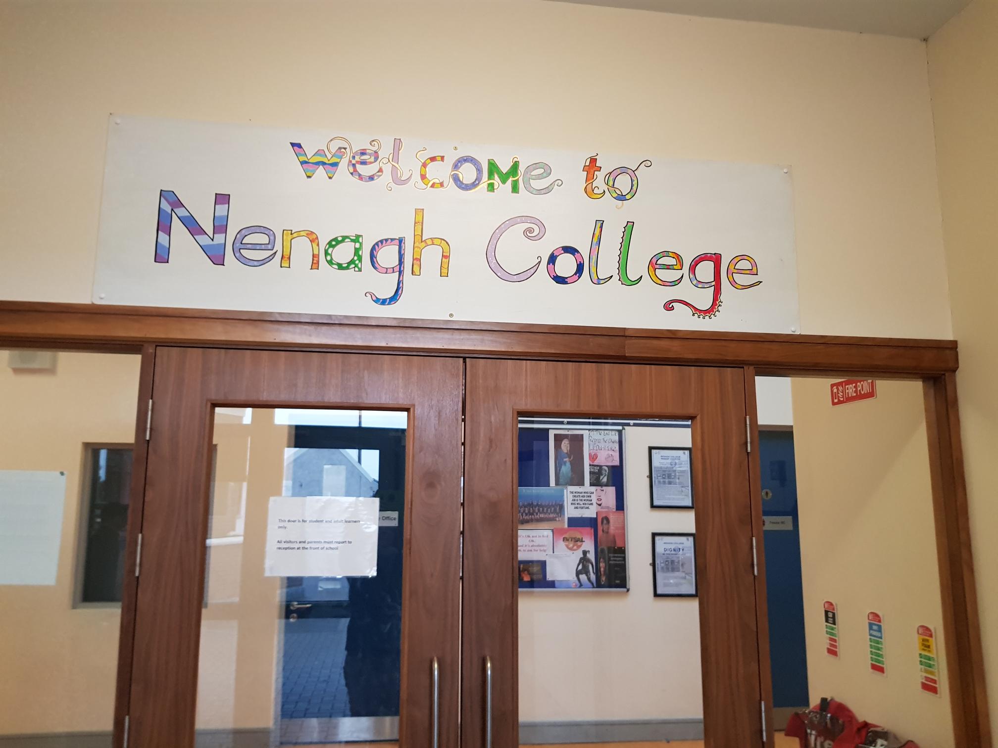 Welcome Sign – Nenagh College