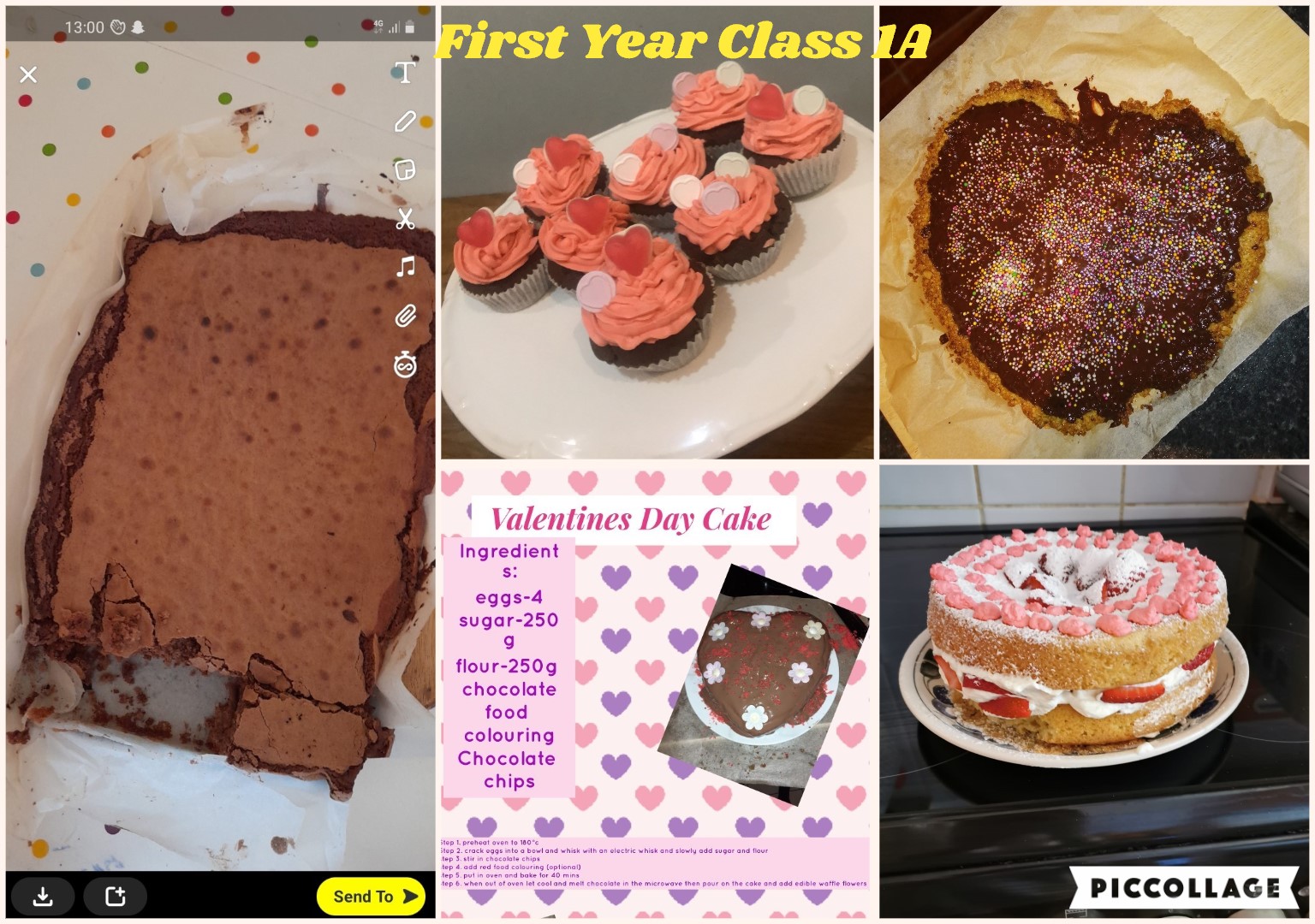 Valentines Baking by Home Economics students – Nenagh College