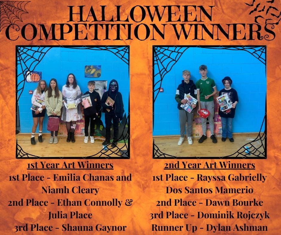 Halloween Competition Winners – Nenagh College