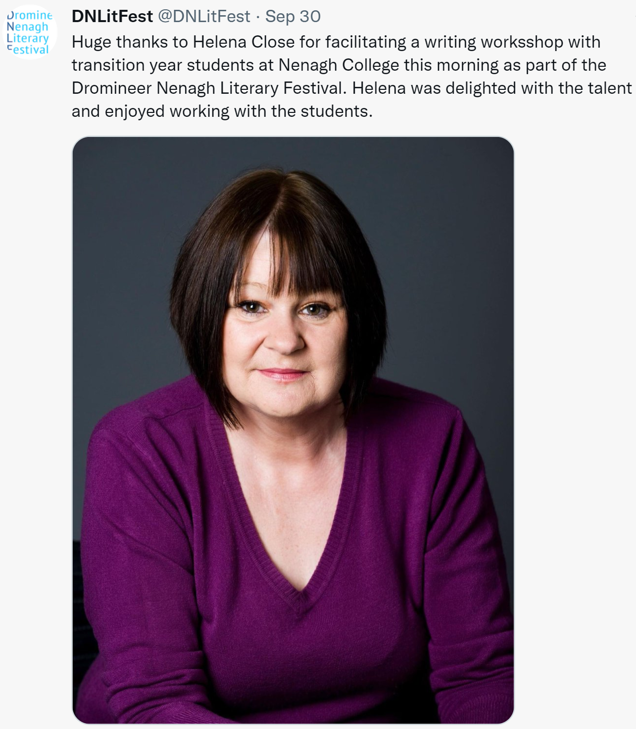 Writing workshop with transition year students – Nenagh College