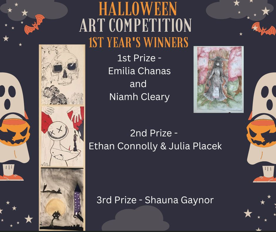 Halloween Art Competition Winners – Nenagh College
