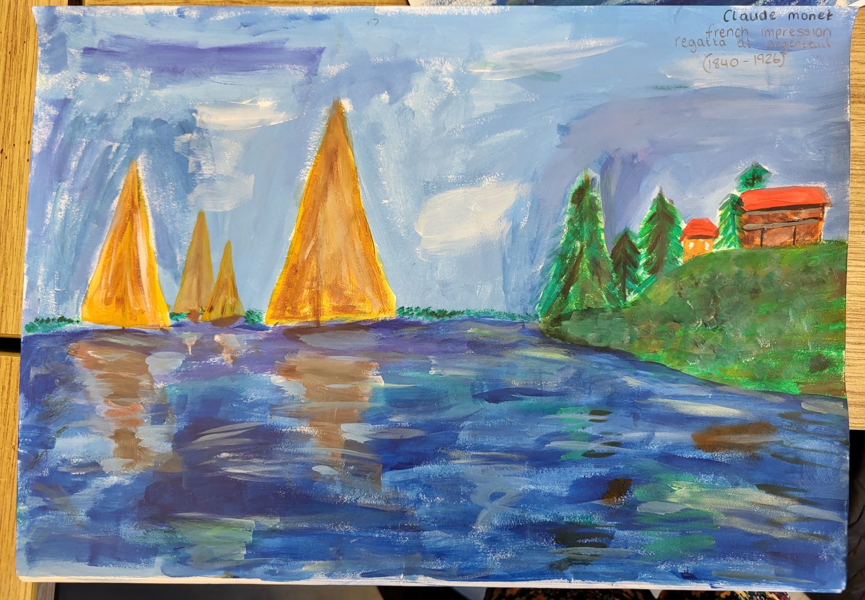 Fifth year art students study Monet 🖼🎨 – Nenagh College
