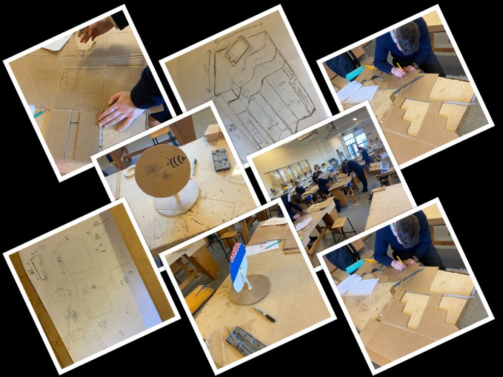 3rd year wood technology students working on models for their projects ...