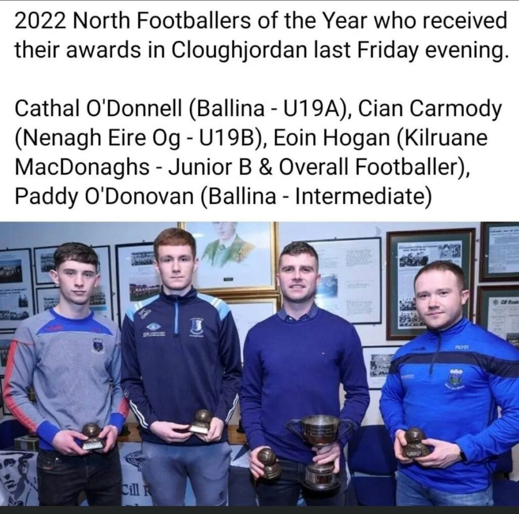 North Footballers of the Year – Nenagh College
