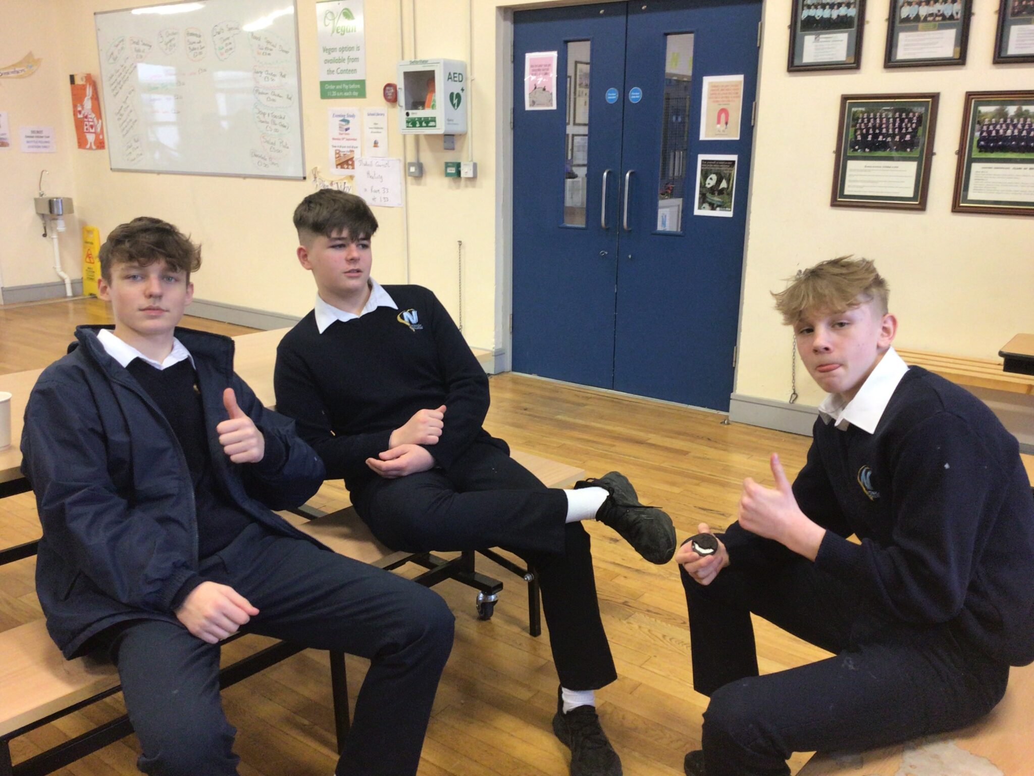 Second year students enjoying Ethos Week tea party – Nenagh College