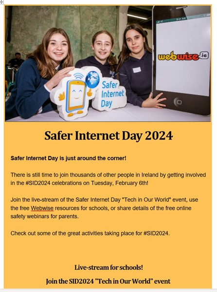 Internet Safety Day 2024 – Nenagh College Internet Safety Day 2024 – Nenagh College